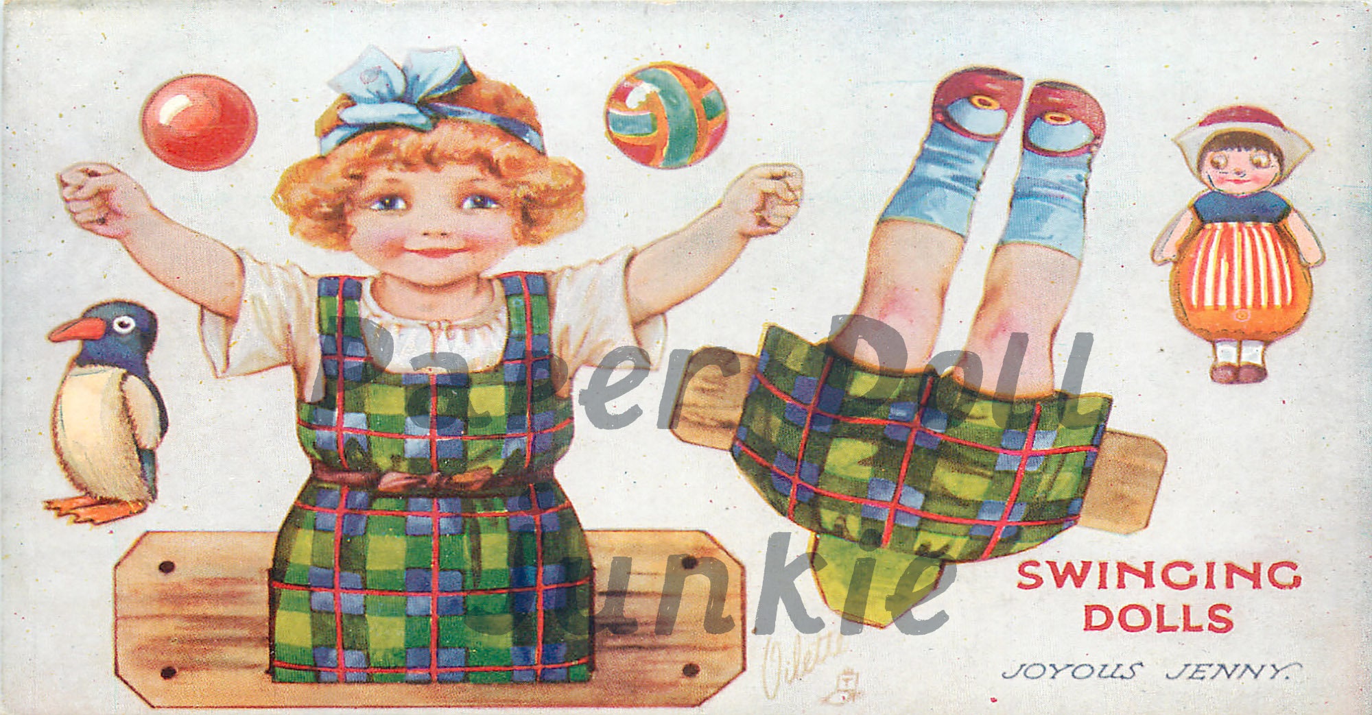 Swinging Paper Dolls - Vintage Paper Dolls - Antique Paper Dolls ...