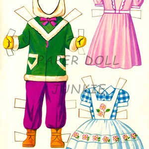 Vintage Paper Doll Printable Clip Art Bettys Doll Dressing Paper Dolls ...