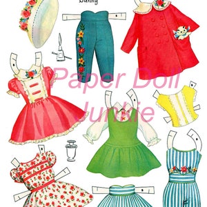Vintage Paper Dolls, Little Models Paper Dolls, Instant Download ...