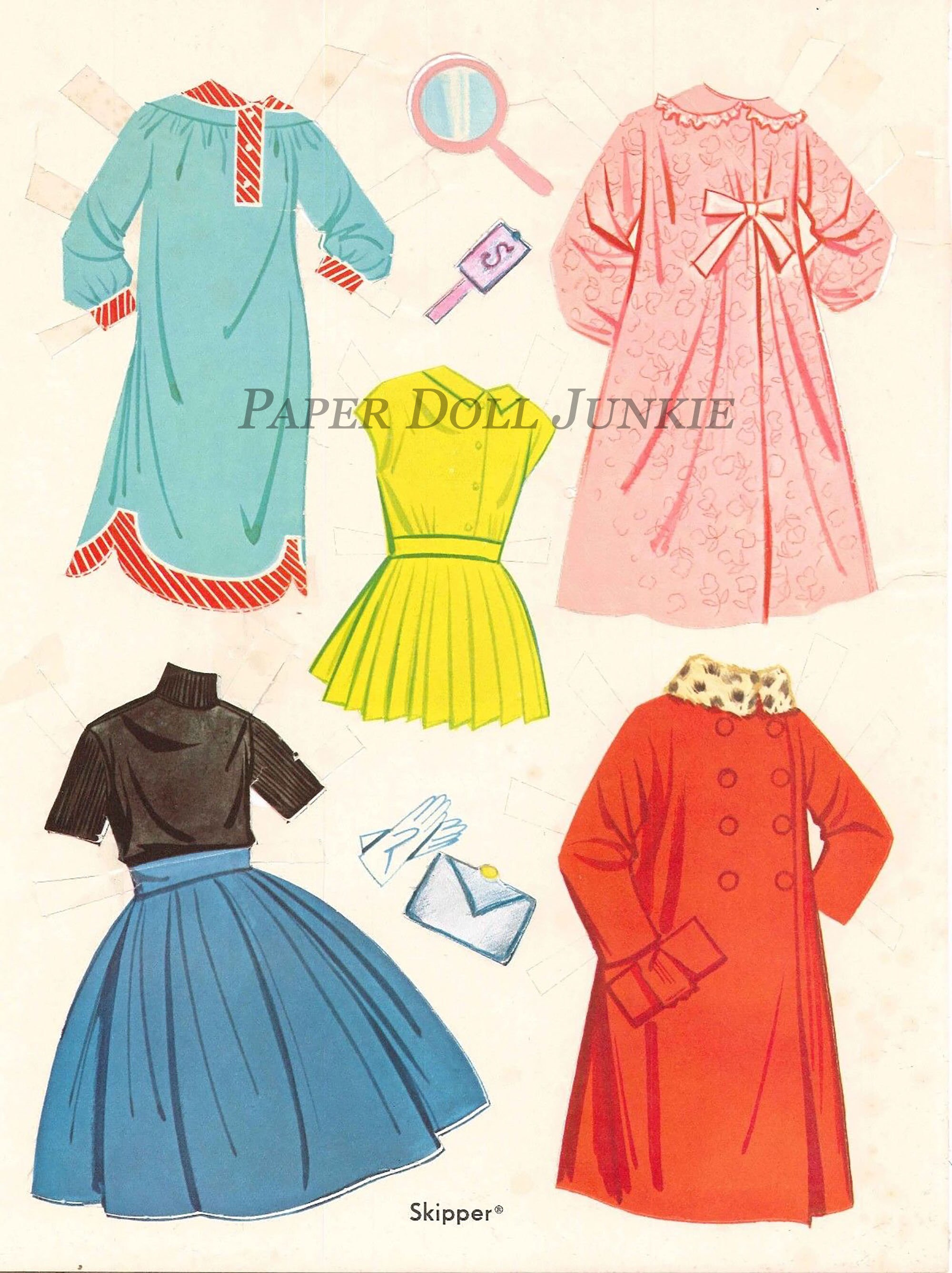 Skipper Vintage Paper Doll Instant Download PDF Paper Doll - Etsy