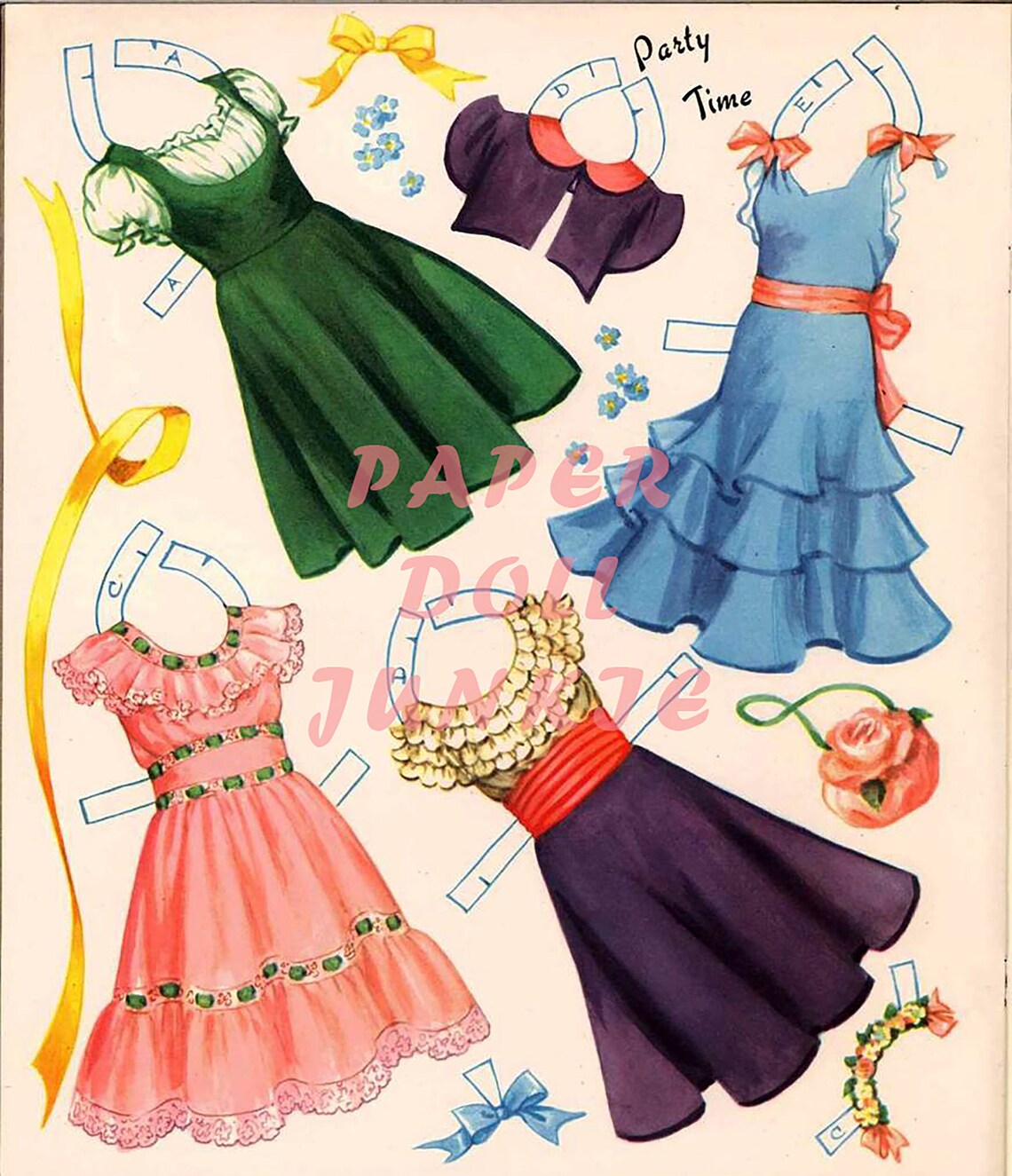 Junior Models 1957 Paper Dolls, Instant Download Paper Dolls, Printable ...