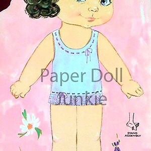 Vintage Paper Doll Printable Pretty Pat 1969 Retro Paper Doll PDF and ...