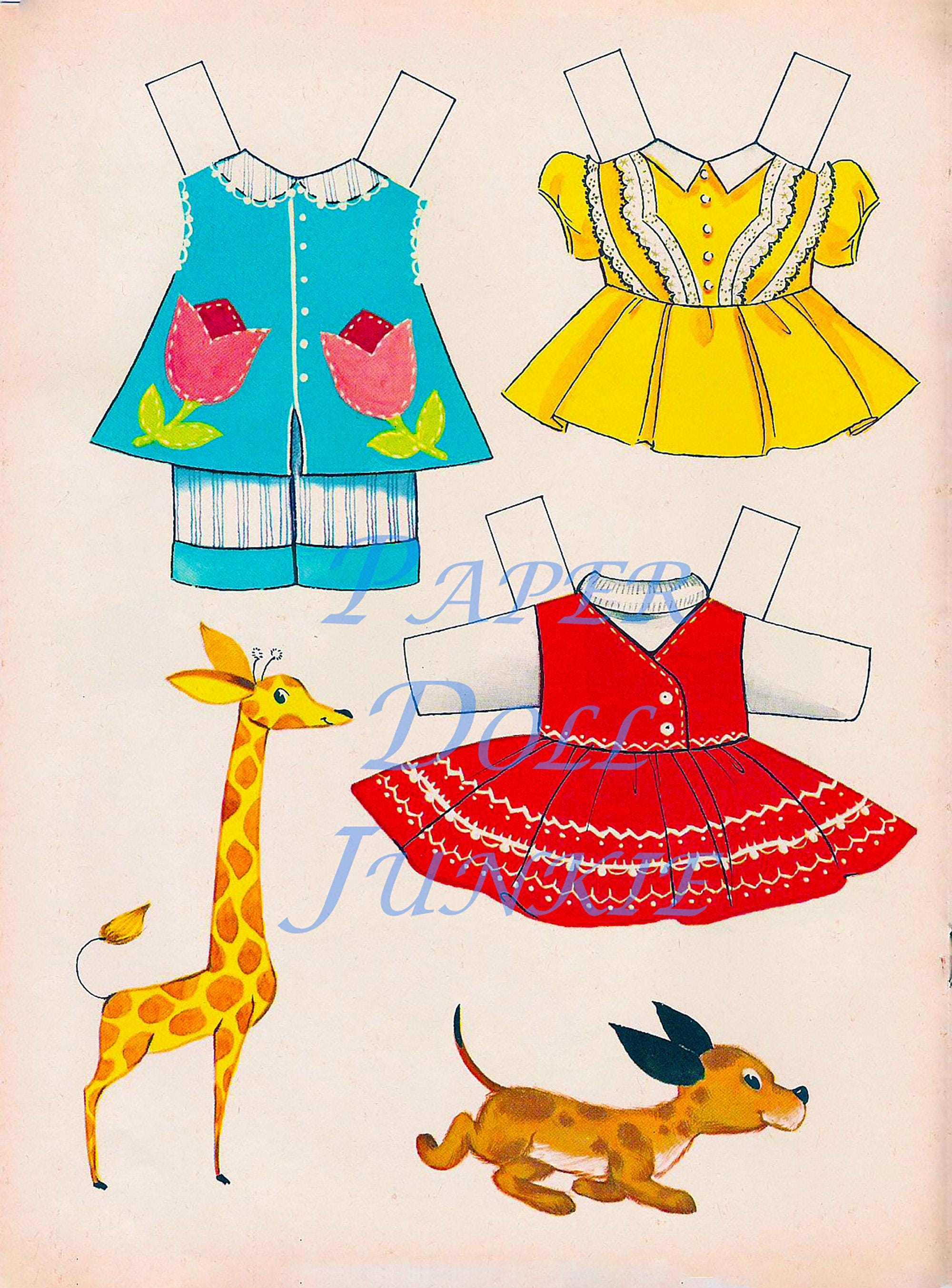 Vintage Paper Dolls Rag Doll Clip Art Kitschy Buttons and Billy 1963 ...