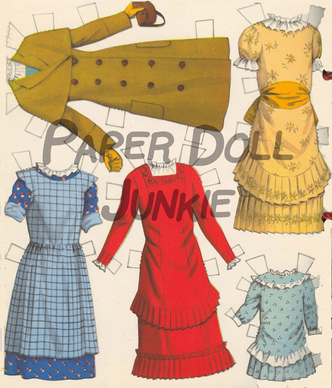 Five Little Peppers Paper Dolls Instant Download Printables - Etsy