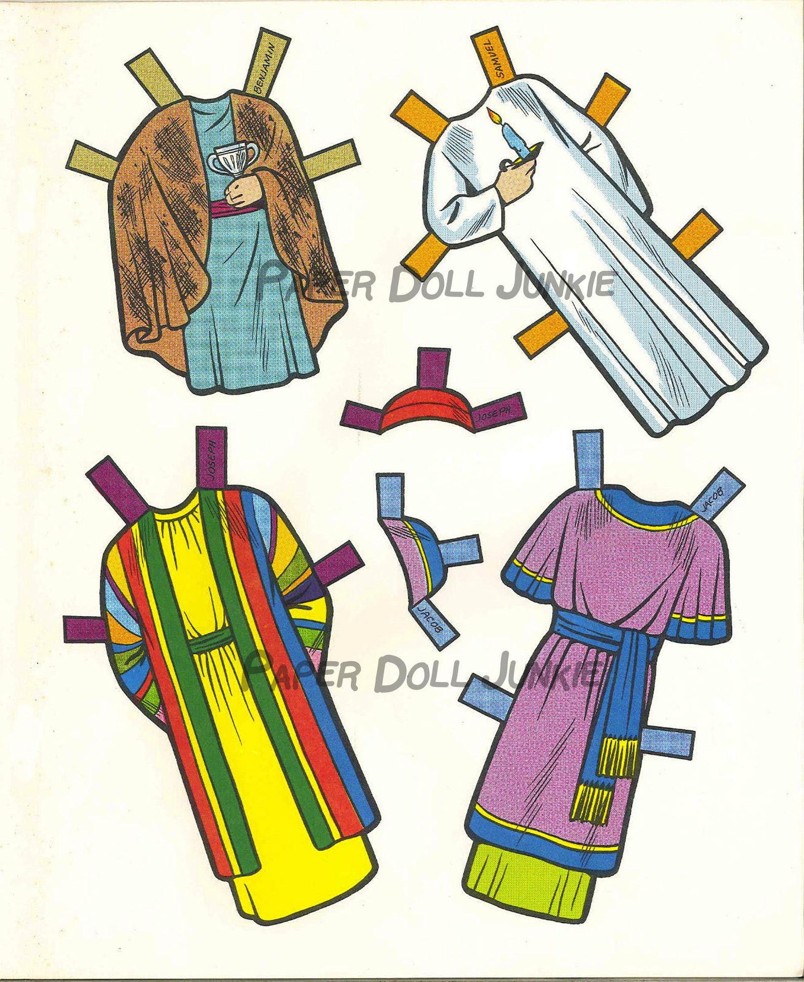 Bible Children Paper Dolls Vintage Paper Doll Printables - Etsy