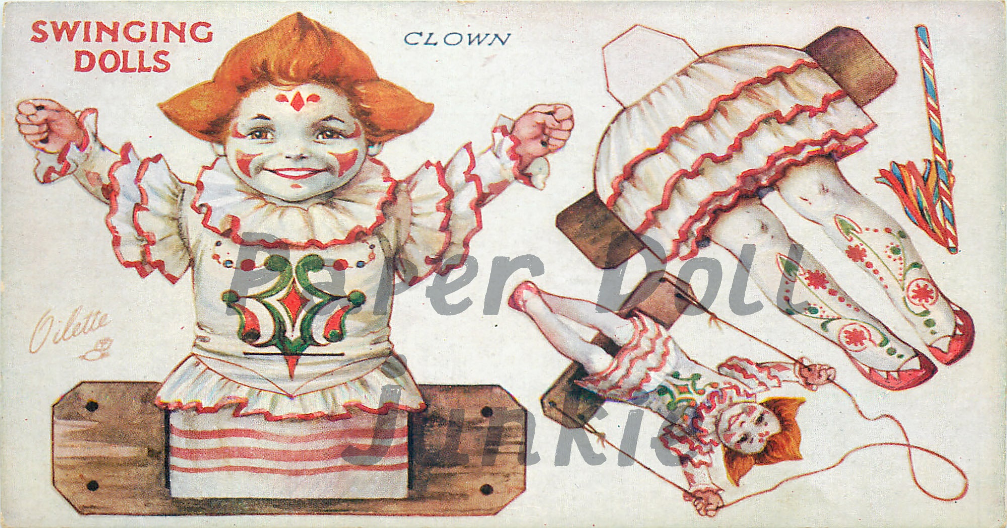 Swinging Paper Dolls - Vintage Paper Dolls - Antique Paper Dolls ...