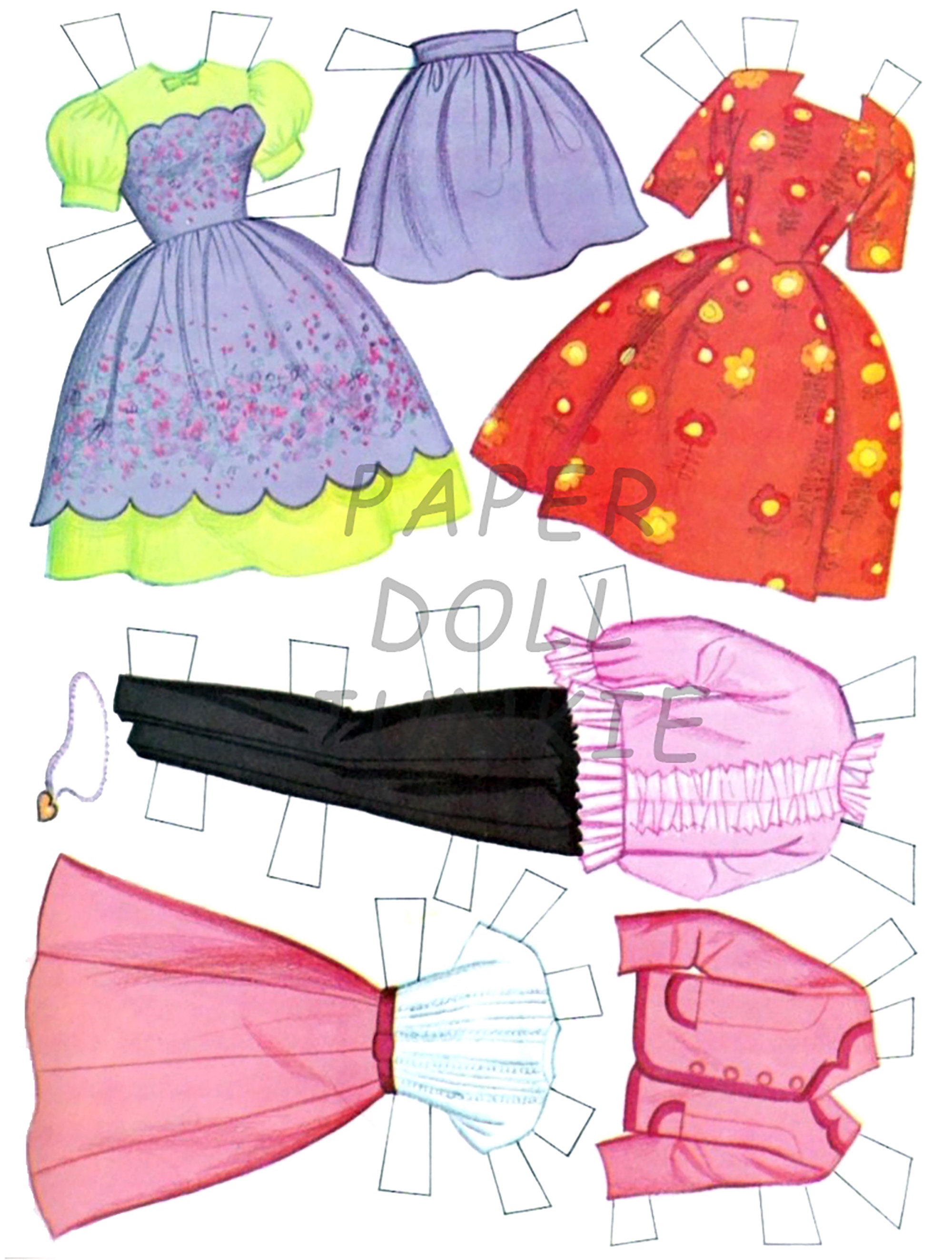 1963 Vintage Tammy Paper Dolls Instant Download Printable Digital Retro ...