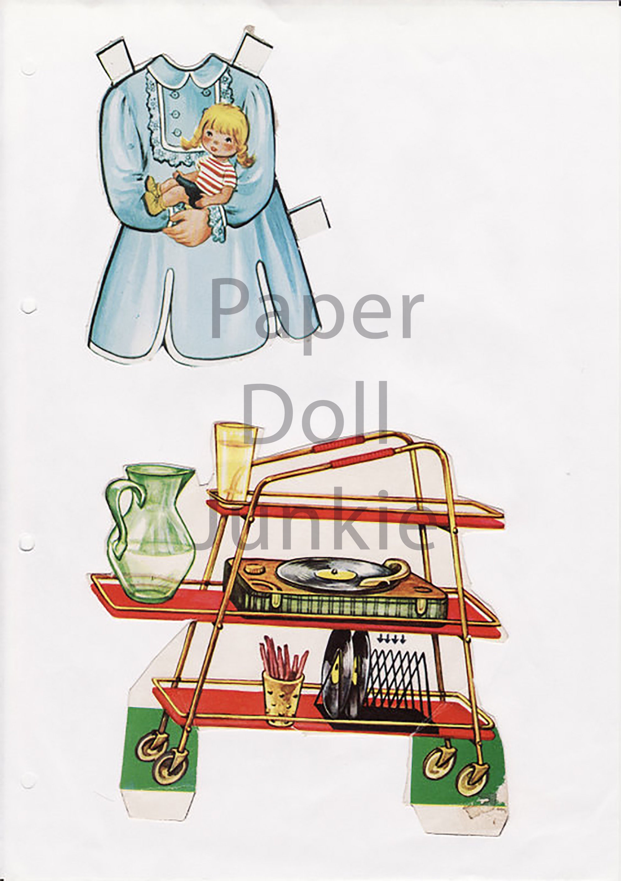 3 Sweet Dolls Paper Dolls, Vintage Paper Dolls, Instant Download Paper ...