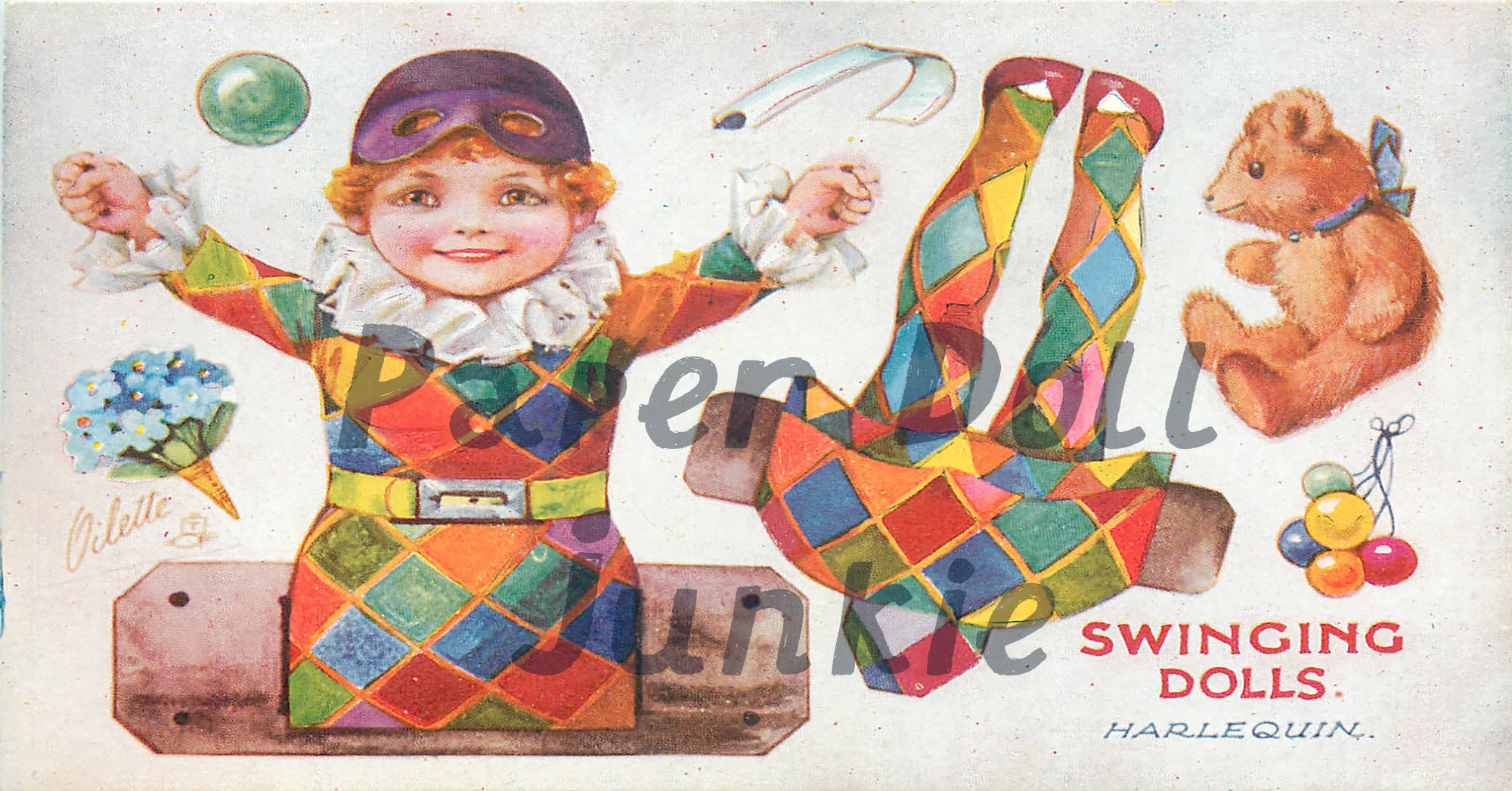 Swinging Paper Dolls Vintage Paper Dolls Antique Paper - Etsy
