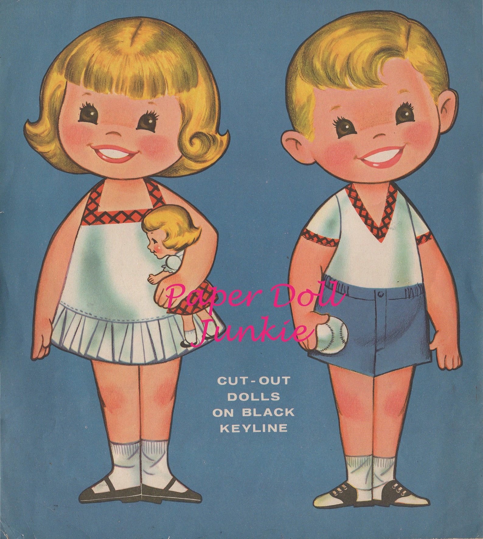 1950s Vintage Paper Dolls Digital Paper Doll Download Going - Etsy