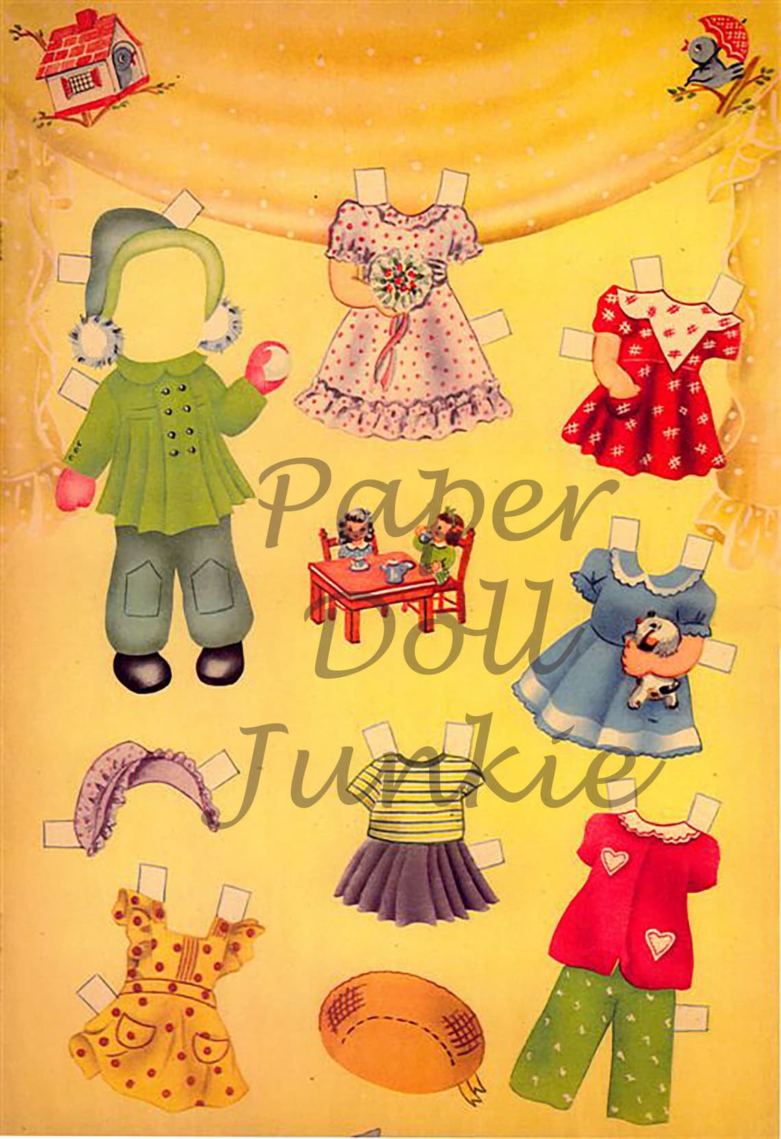 Vintage Paper Dolls Doll House Paper Dolls Instant Download - Etsy
