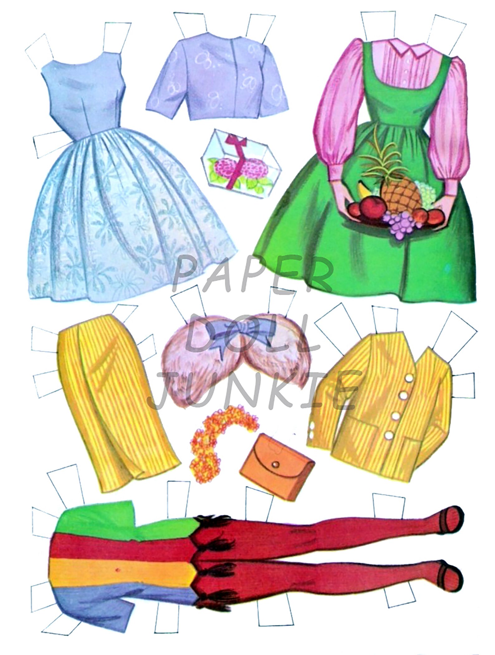 1963 Vintage Tammy Paper Dolls Instant Download Printable Digital Retro ...
