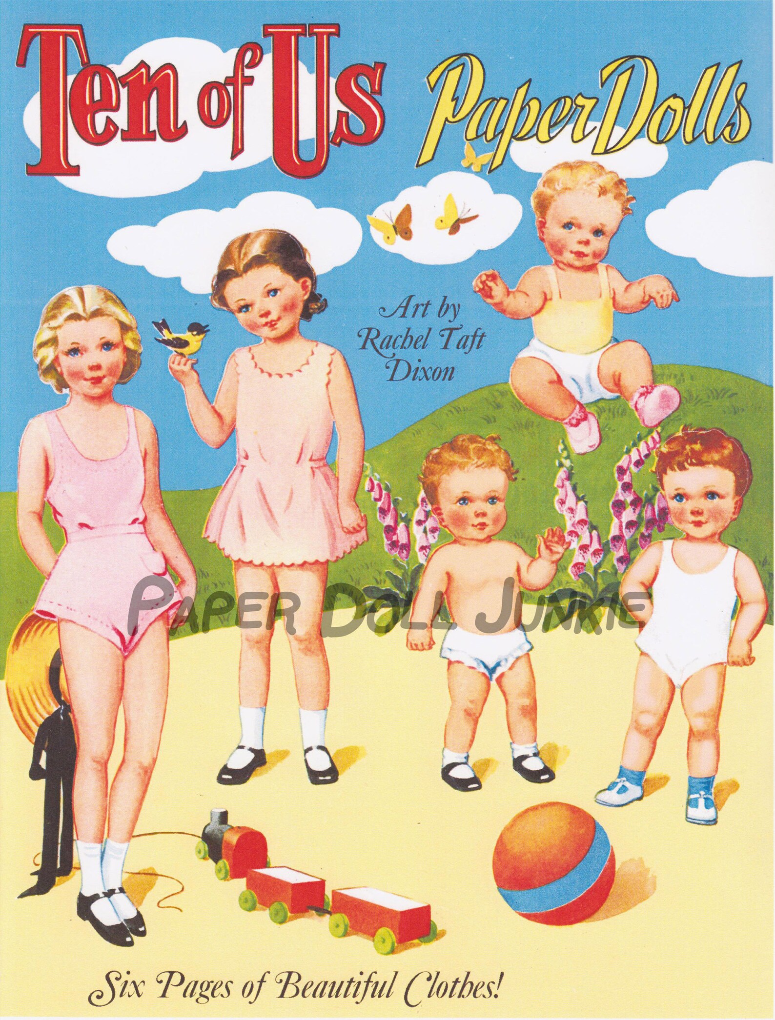 Ten of Us Vintage Paper Dolls, Instant Download, PDF Instant Download ...