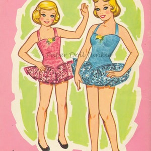 Mother and Daughter Paper Dolls, Vintage Paper Dolls Printables - Etsy