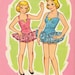 Mother and Daughter Paper Dolls, Vintage Paper Dolls Printables - Etsy