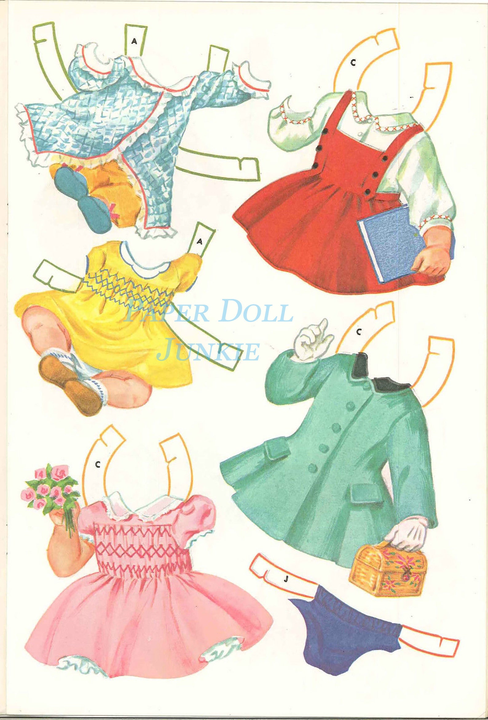 Vintage Nursery Paper Dolls 1969 Paper Dolls Little Children Paper ...