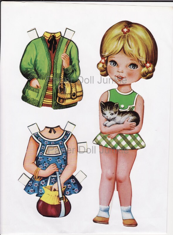 5 Page Instant Download Paper Dolls Set - Etsy