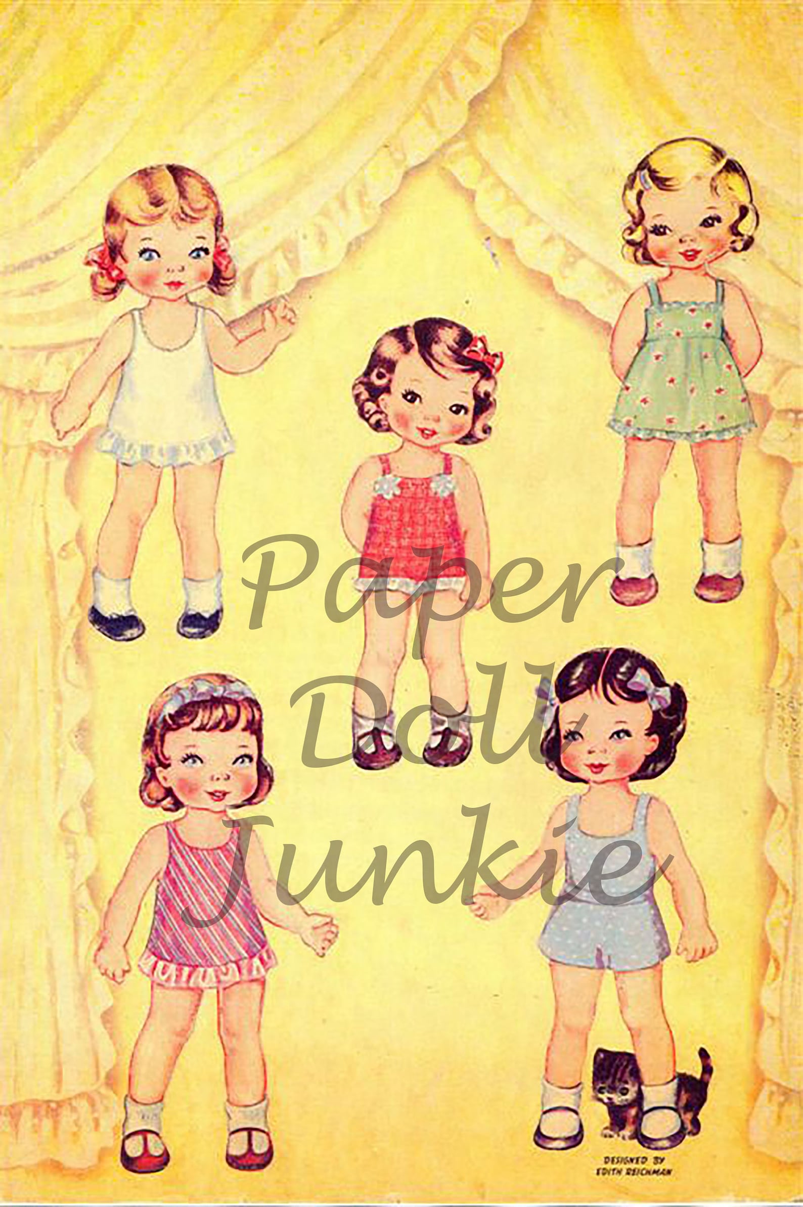 Vintage Paper Dolls Doll House Paper Dolls Instant Download - Etsy