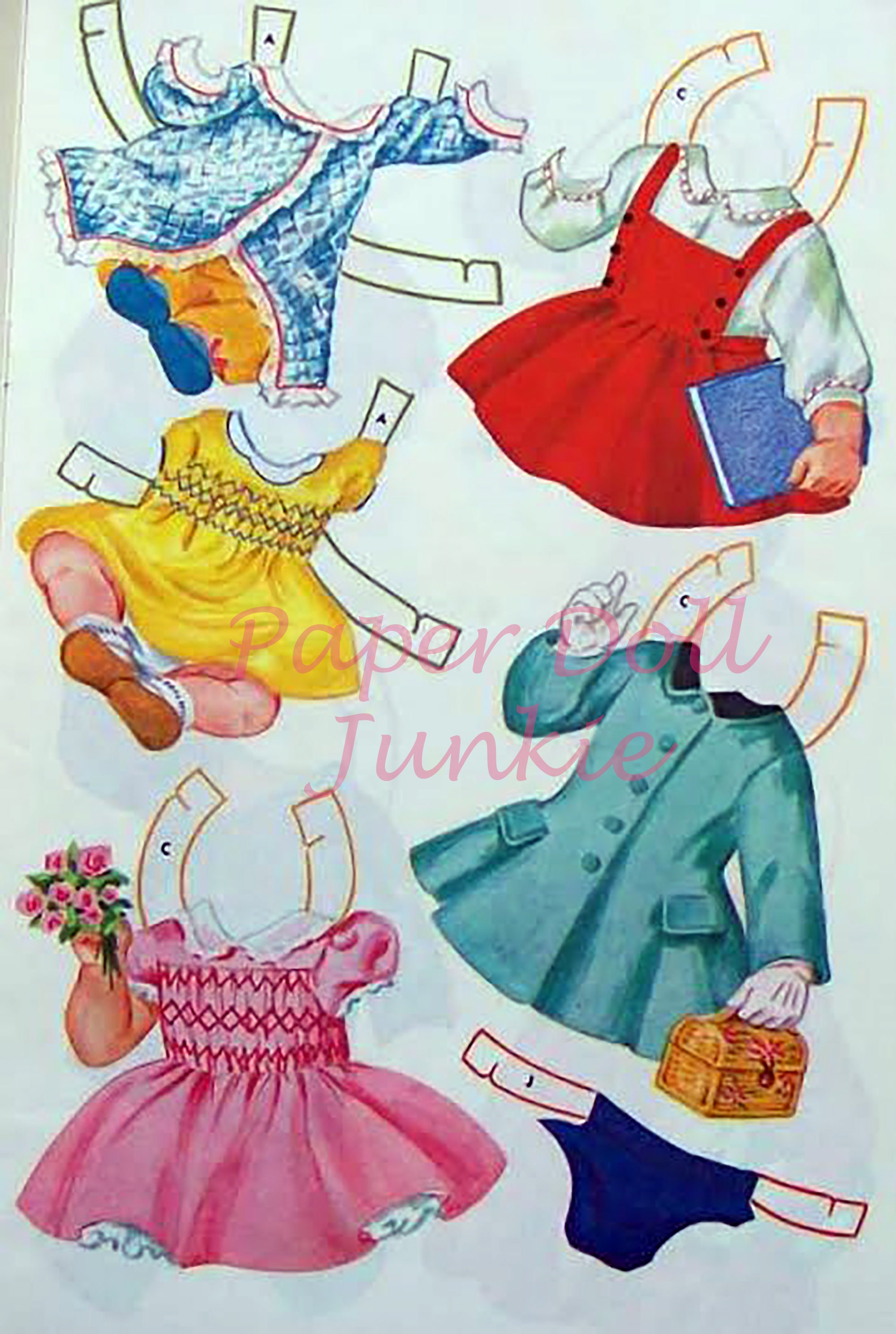 Vintage Paper Dolls, Printable Paper Dolls, Baby Paper Dolls, Baby and ...