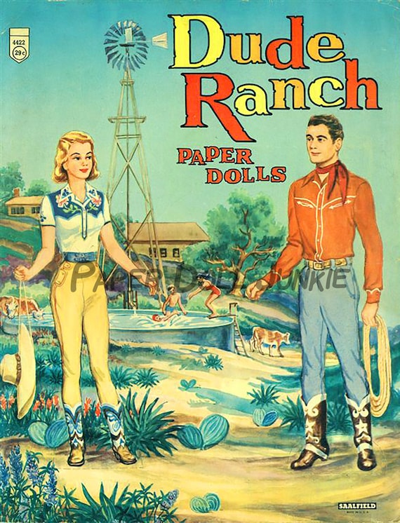 Western Cowboy Paper Dolls Cowboy Cut Outs For Kids | Collectors