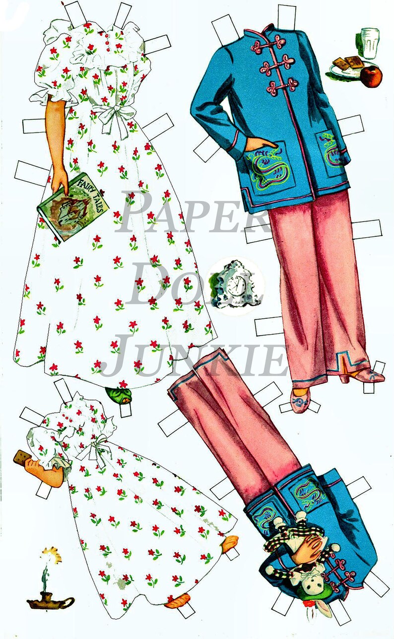 Retro 1952 Paper Dolls Look Alike Paper Dolls Instant Download Mother ...