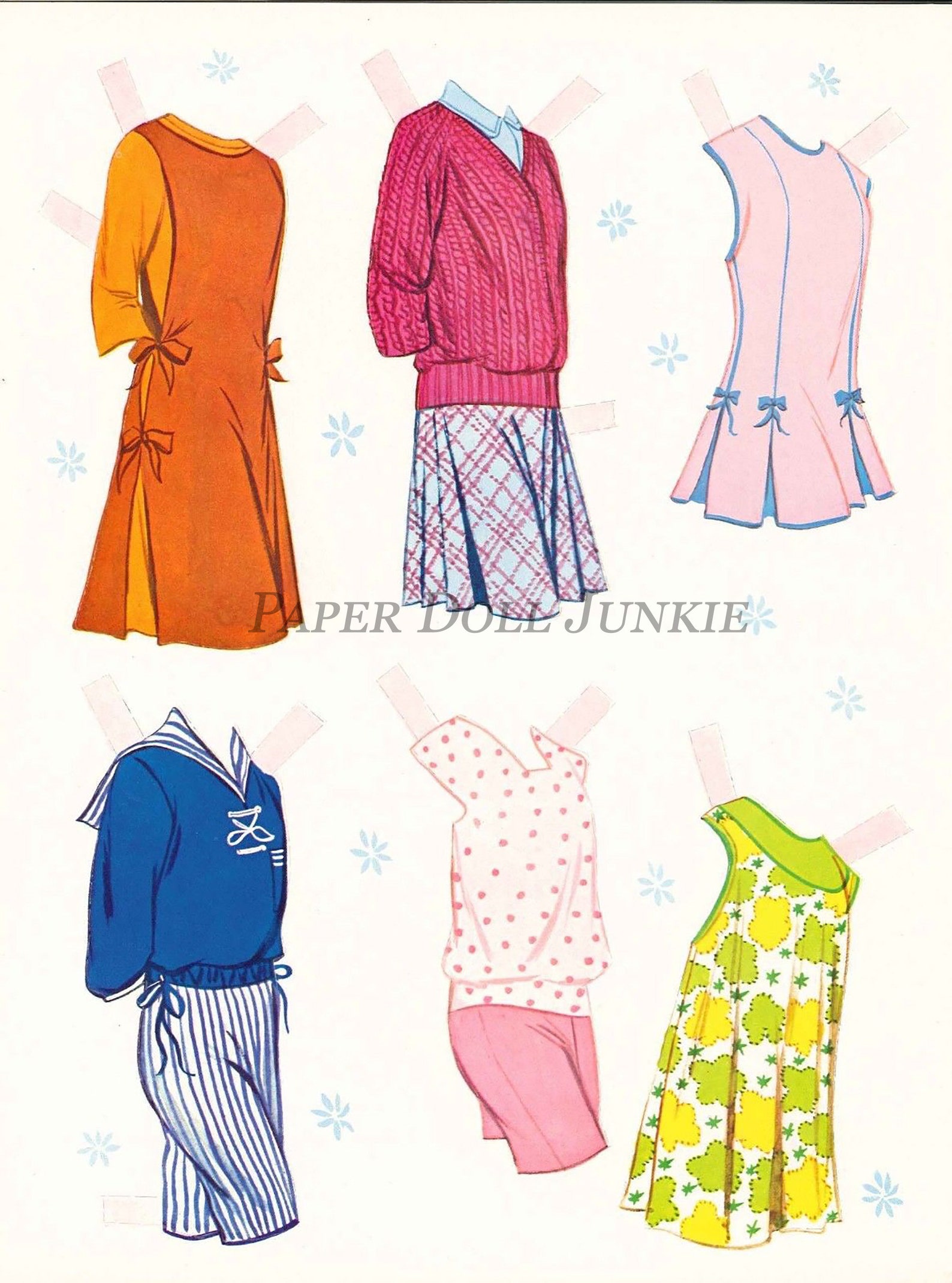 Vintage Paper Dolls 1966 Peg Nan Kay Sue, Retro Paper Dolls, Instant ...