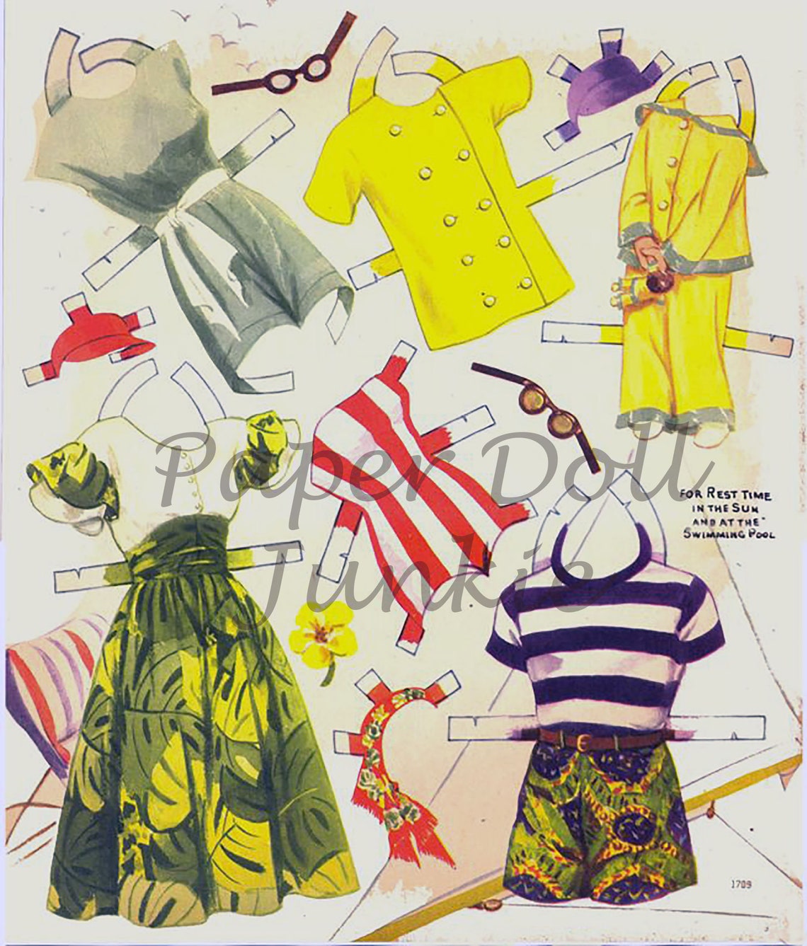 Nurse and Doctor Paper Dolls, Vintage Paper Dolls, Printable Paper ...