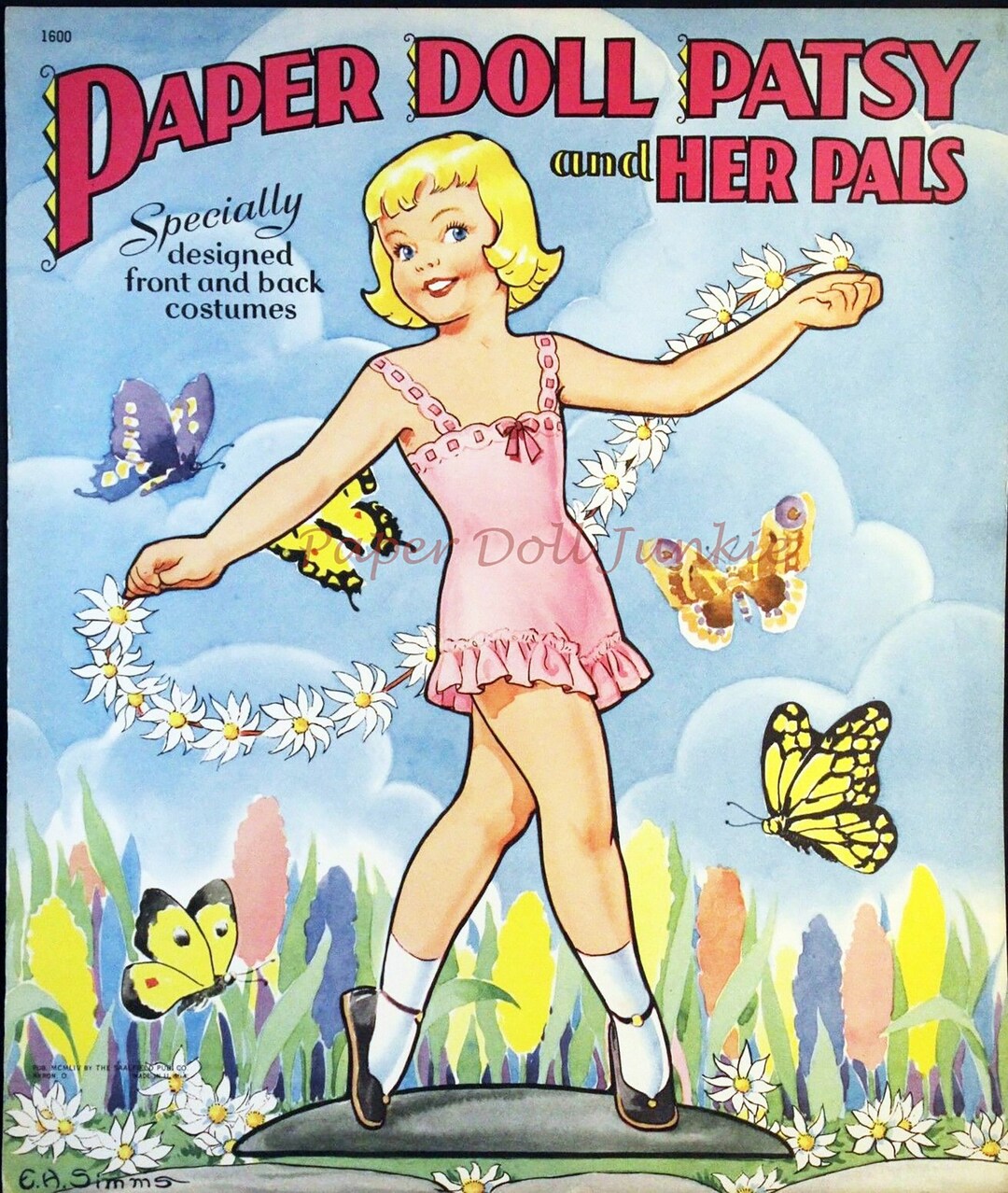 Vintage Paper Dolls - Paper Doll Patsy and Her Pals - Cute Children ...