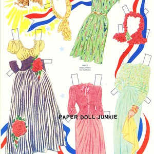 Vintage Paper Dolls 1943 Wacs and Wave, World War II Historical Paper ...