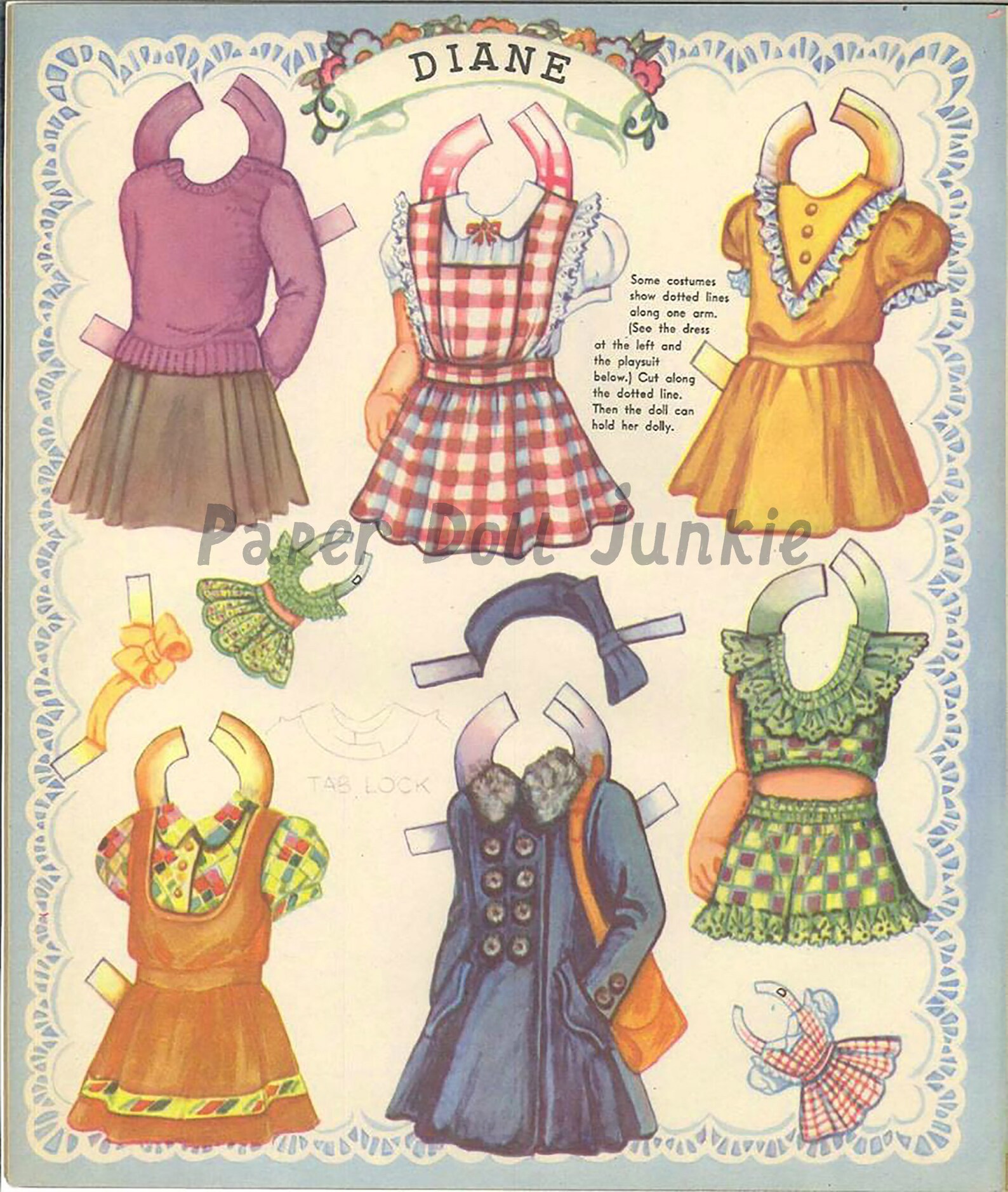1950s Vintage Paper Dolls Instant Download Paper Dolls - Etsy