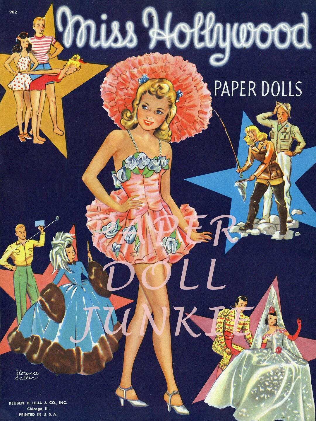 Vintage Paper Dolls 1940s Reproduction Printables Instant Download ...