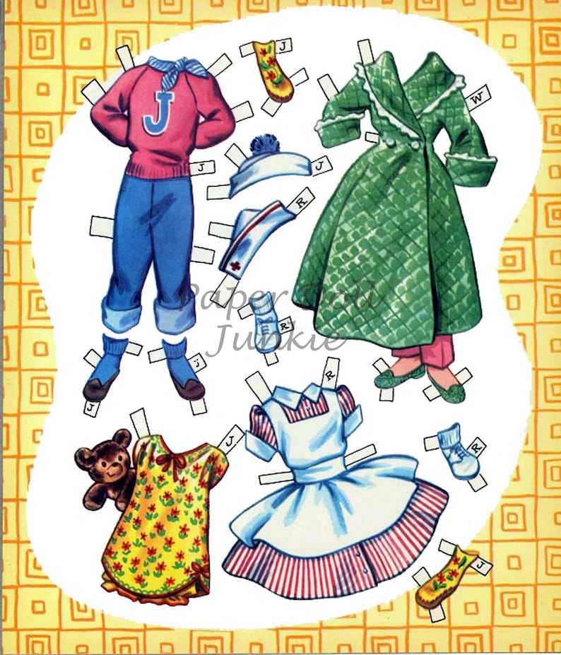 Vintage Paper Dolls, Little Maids Dress Shop, 1957 Paper Dolls ...