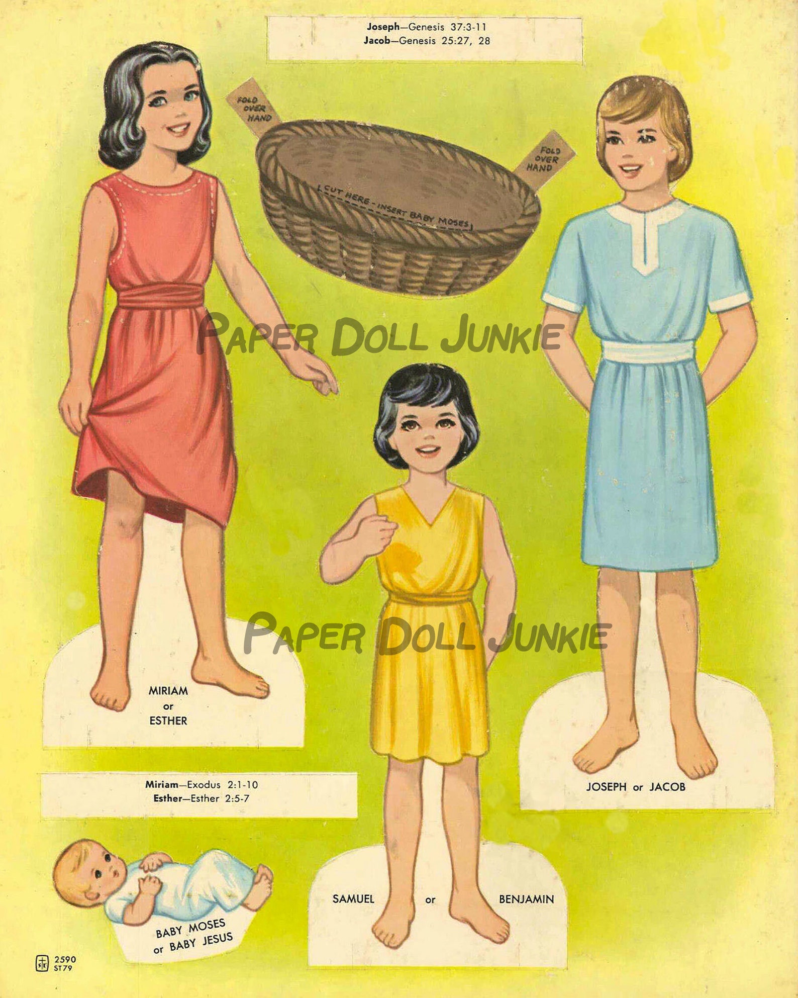 Bible Children Paper Dolls Vintage Paper Doll Printables - Etsy
