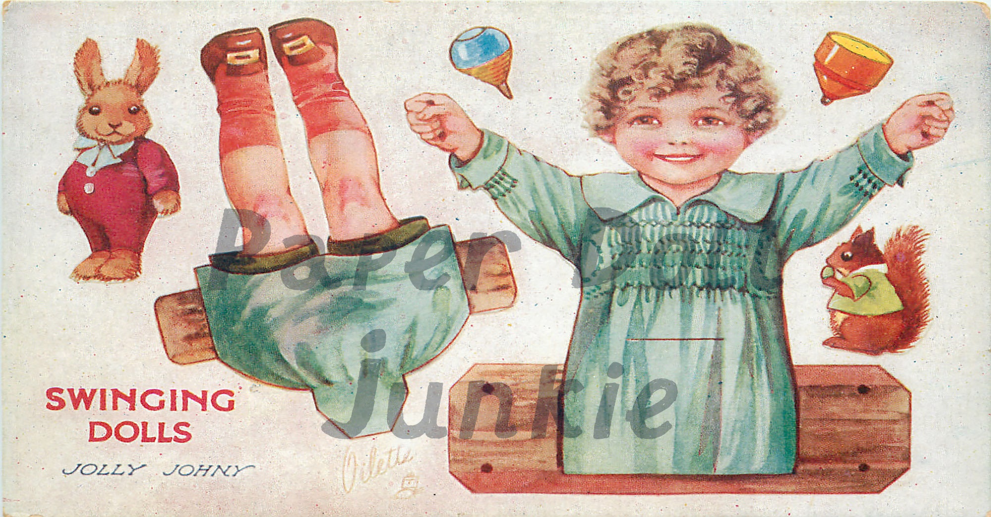 Swinging Paper Dolls Vintage Paper Dolls Antique Paper - Etsy
