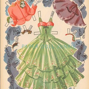Vintage Paper Dolls - 1952 Prom Home Permanent Paper Dolls - Vintage ...
