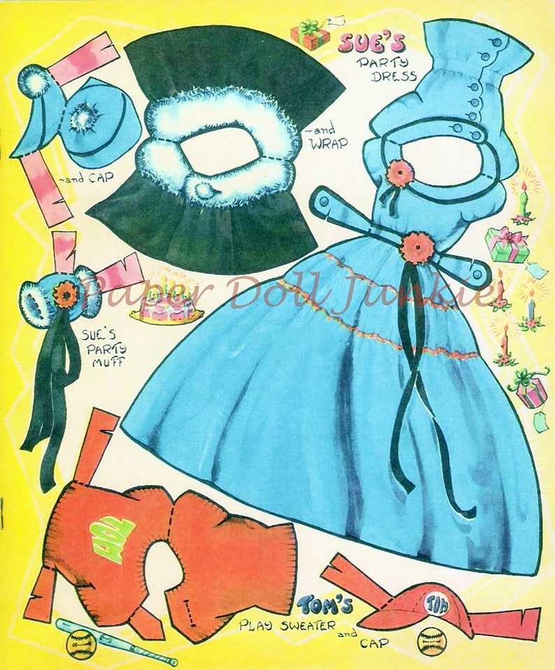 Vintage Paper Dolls Paper Doll Patsy and Her Pals Cute Children Clip ...
