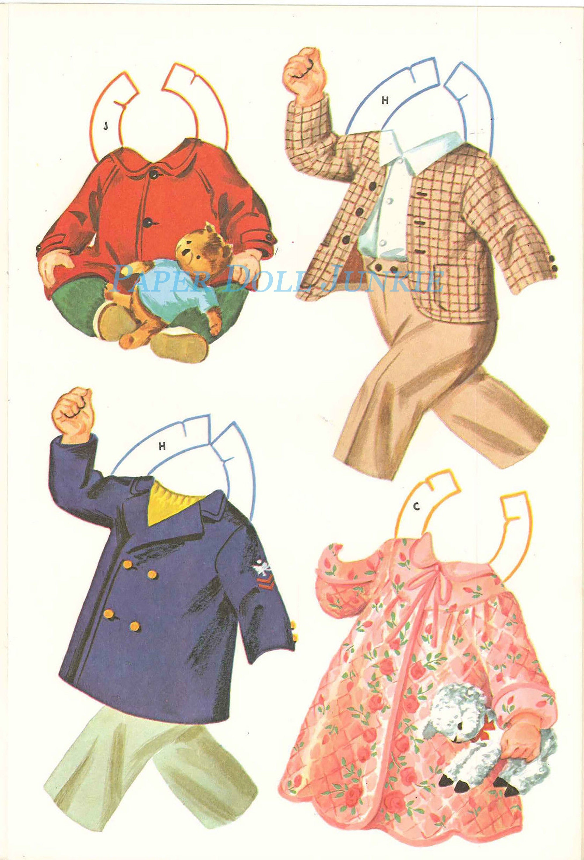 Vintage Nursery Paper Dolls 1969 Paper Dolls Little Children Paper ...