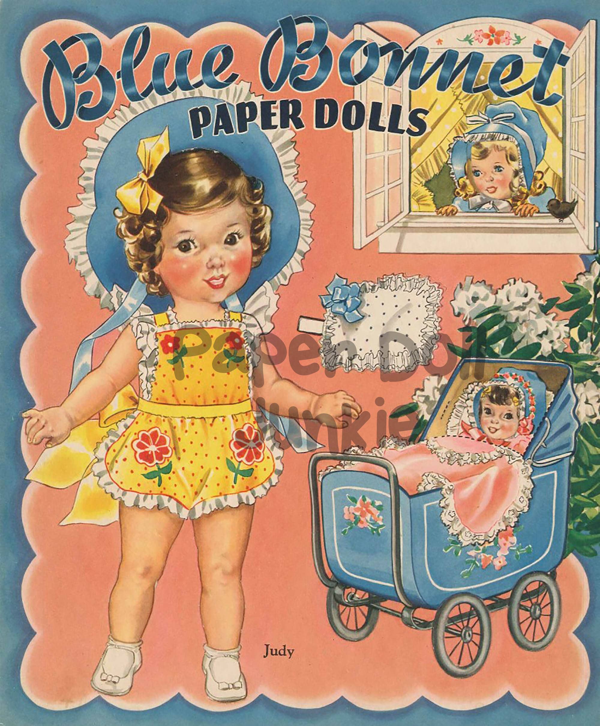 Vintage Paper Doll Printables Blue Bonnet Paper Dolls 1942 Paper Dolls ...