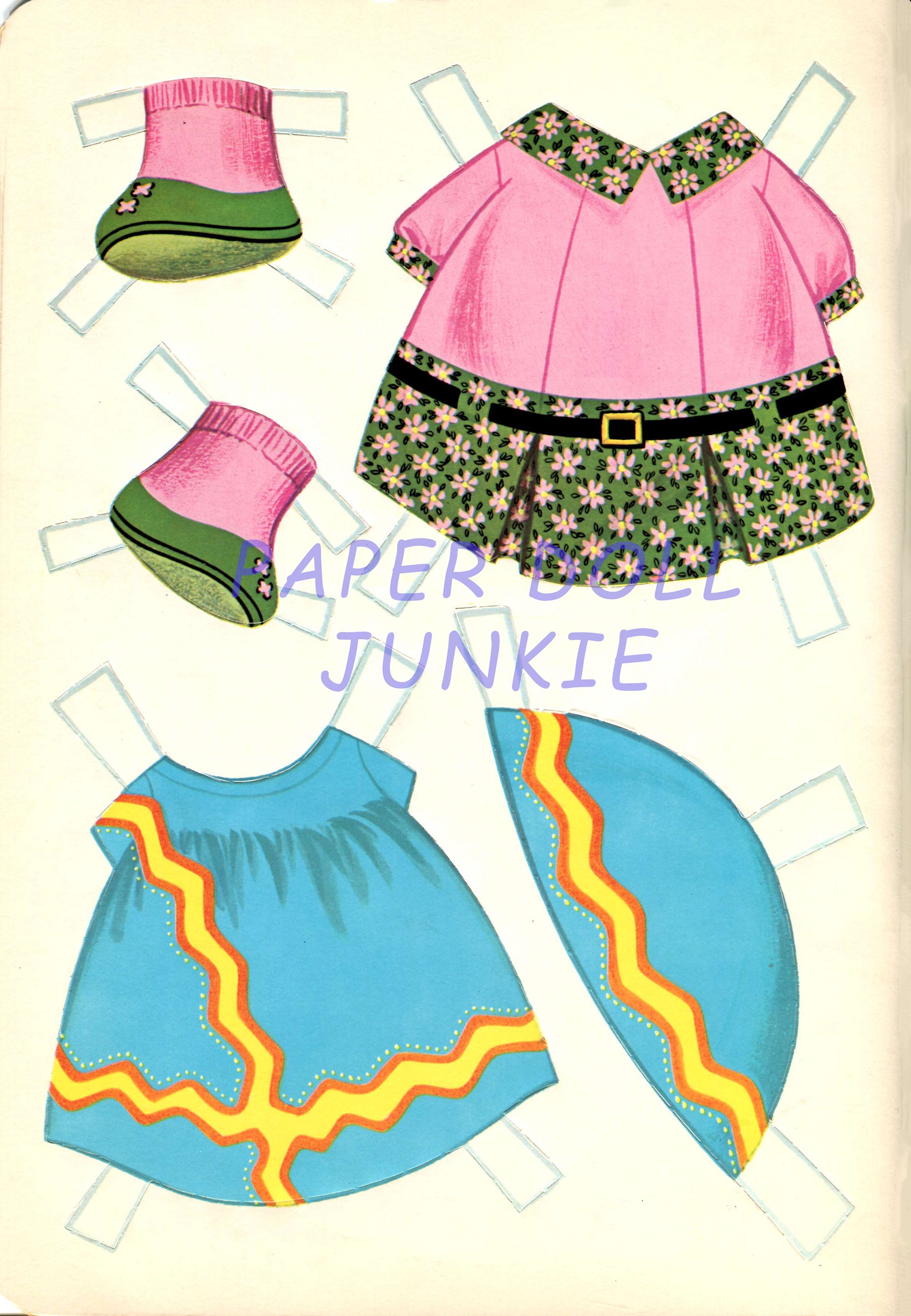 Dotty Paper Doll Vintage Printable Clip Art Adorable Doll 1968 Digital ...