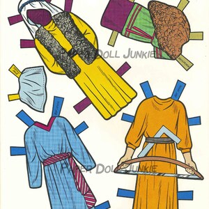 Bible Children Paper Dolls, Vintage Paper Doll Printables - Etsy