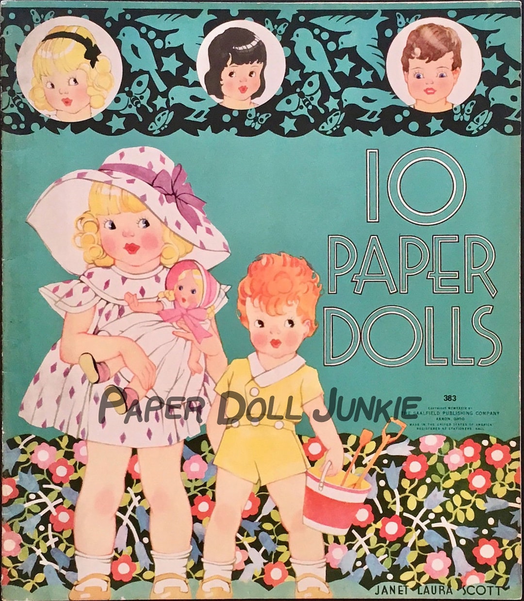 Huge Set of 10 Printable Vintage Paper Dolls and 59 Outfits Plus ...