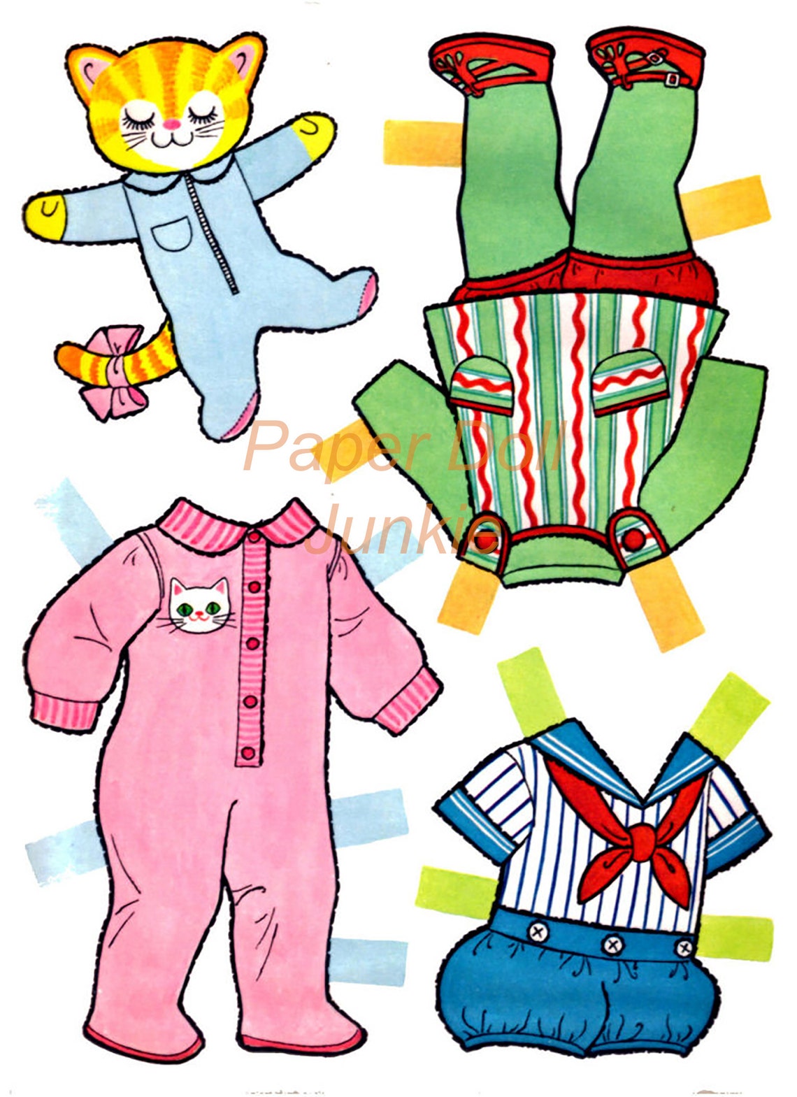 Vintage 1969 Paper Doll Set Bundle of Love Instant Download - Etsy