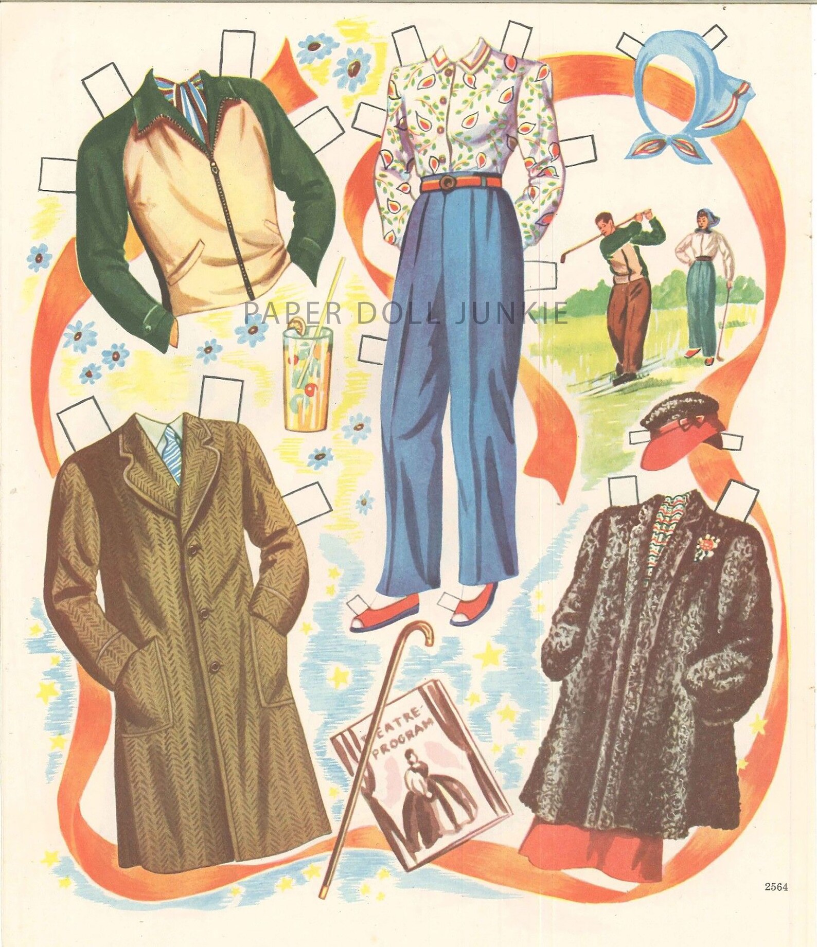 Family of Paper Dolls - Instant Download - Printable - Family Clip Art ...