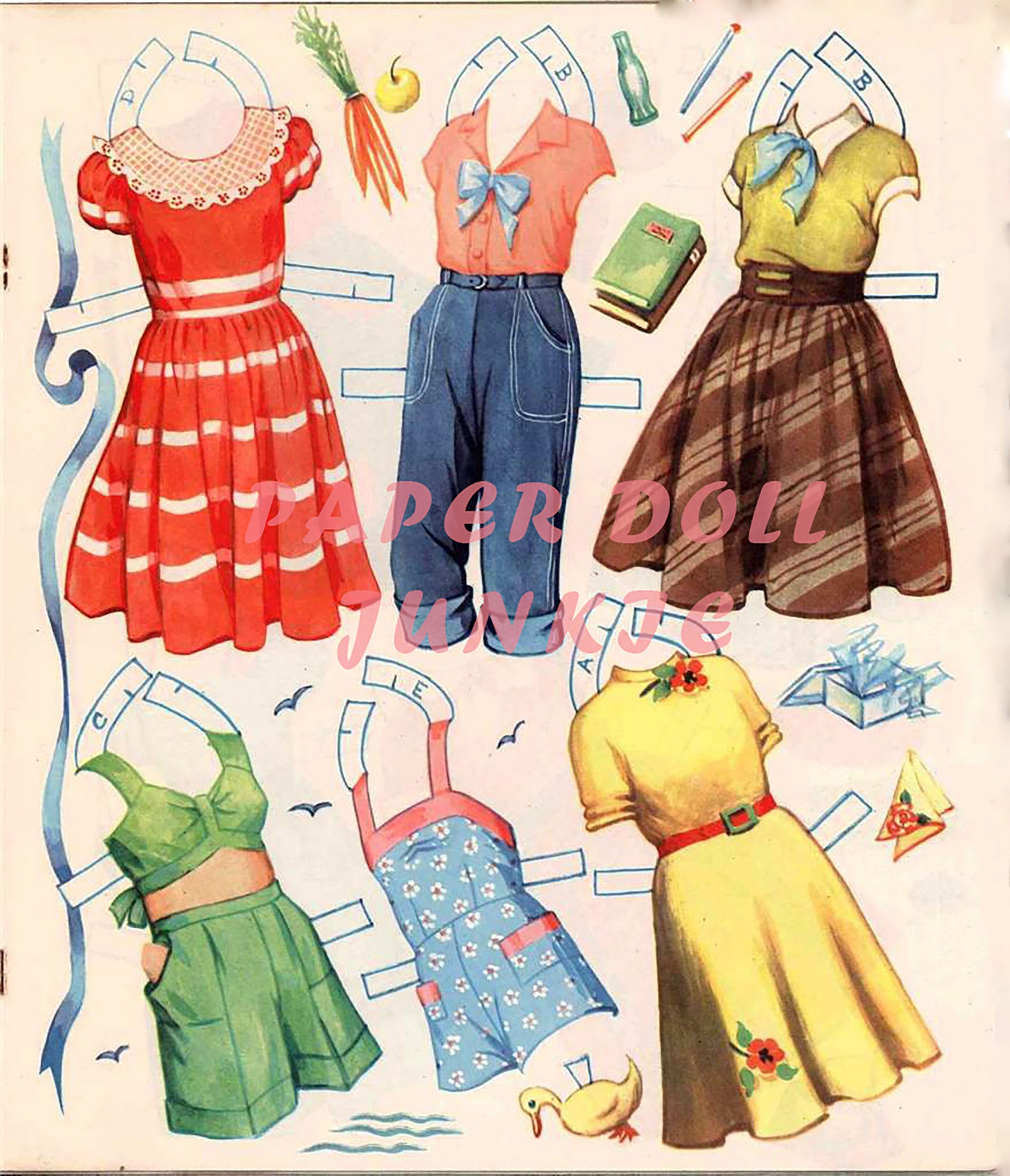 Junior Models 1957 Paper Dolls, Instant Download Paper Dolls, Printable ...
