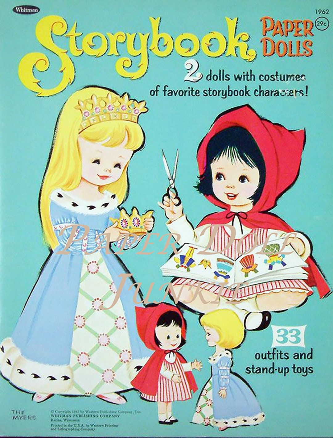 Storybook Vintage Paper Dolls Digital Download Fairy Tale Clip Art PDF ...