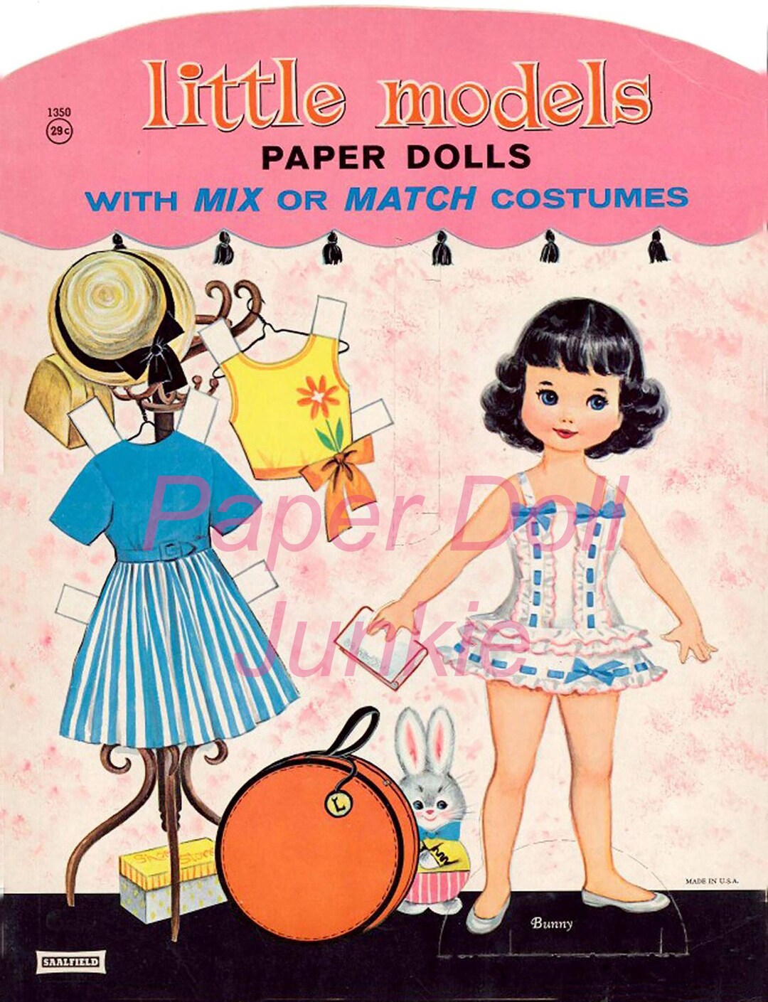 Vintage Paper Dolls, Little Models Paper Dolls, Instant Download ...