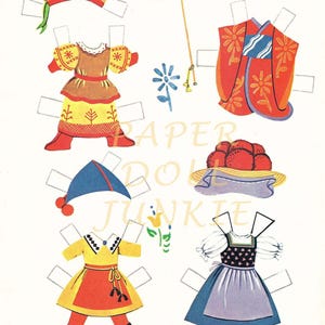 Vintage Dolls of Other Lands Paper Dolls: Cultural Costumes (printable ...