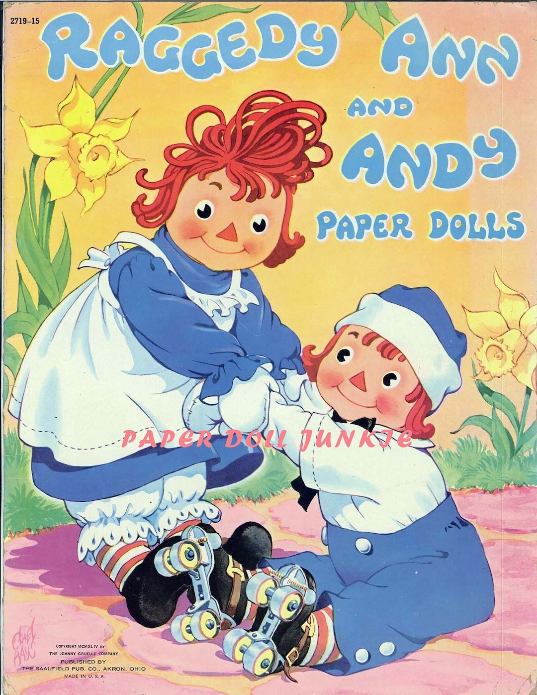 Raggedy Ann and Andy Paper Dolls, Vintage Paper Dolls Printables ...