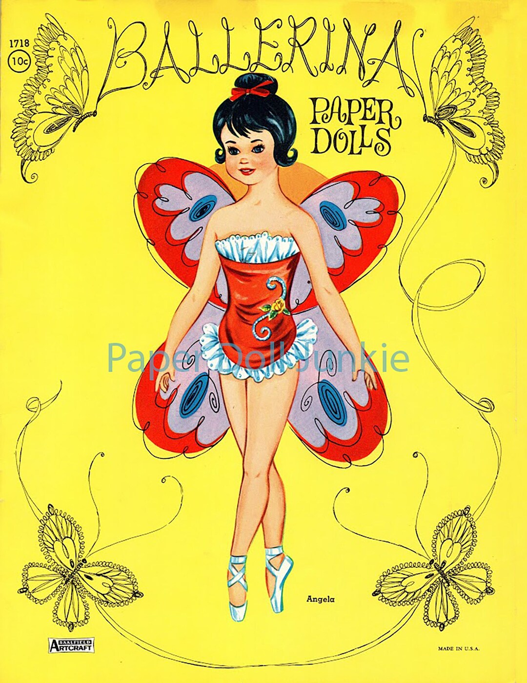Ballerina Paper Dolls Vintage Paper Dolls 1957 Clip Art Instant ...