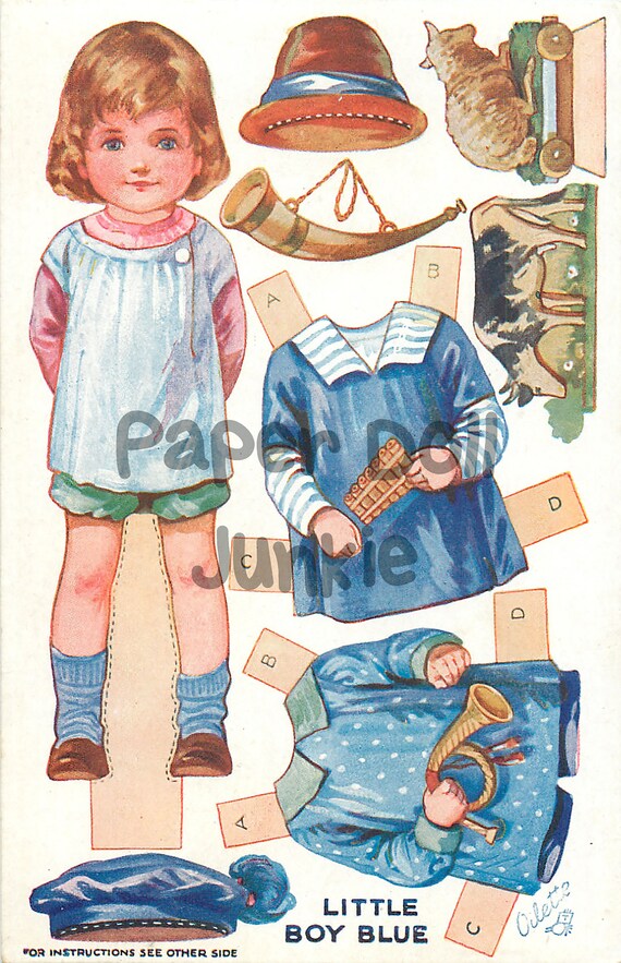 Boy Paper Doll Template